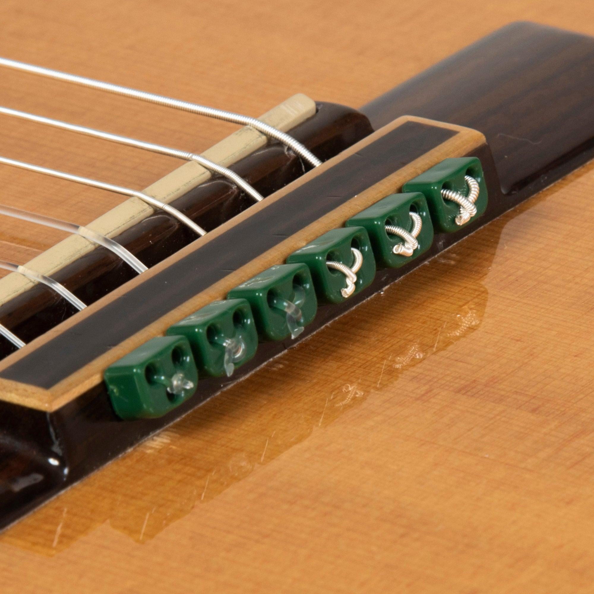 Green Classical Flamenco Acoustic Nylon String Guitar Bridge Beads ...