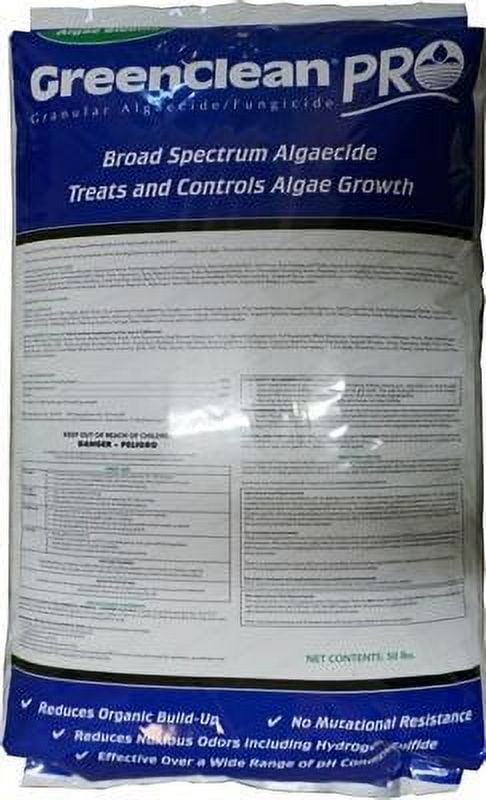 Green Clean Pro Pond Algae Eliminator and Clarifier - 50 lbs. Algae ...