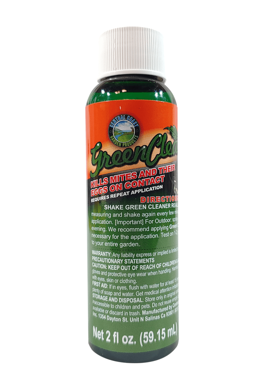 Green Cleaner - Controls Mites and Their Eggs on Contact - 2 fl oz ...