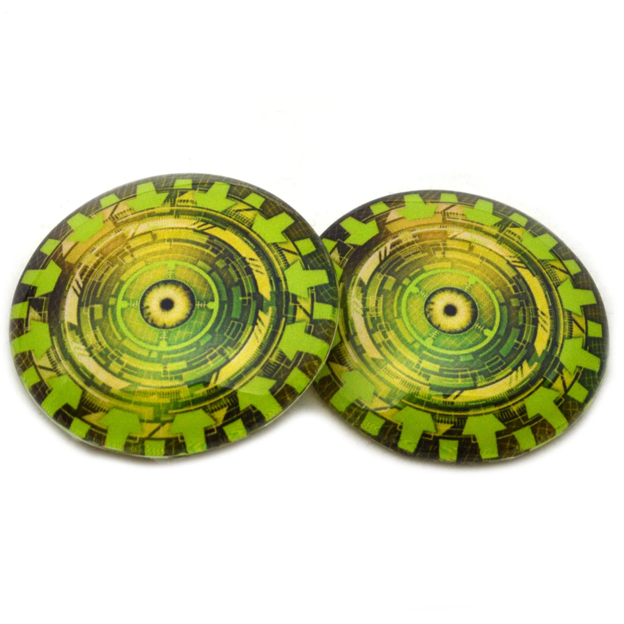 Green Cogs Cyberpunk Glass Eyes - Walmart.com