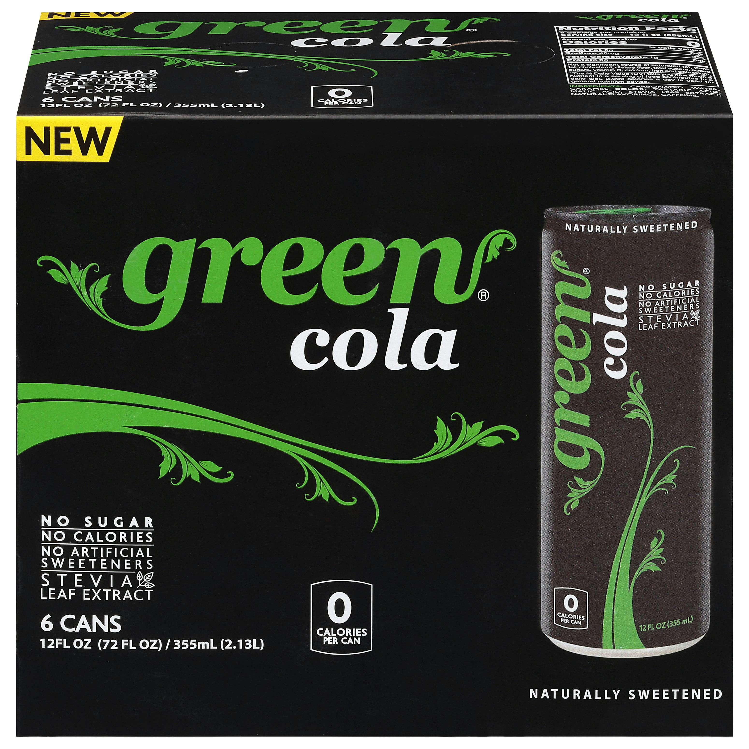 Green Cola Cola Sleek 6-Pack 72 fl oz (Pack Of 4) - Walmart.com