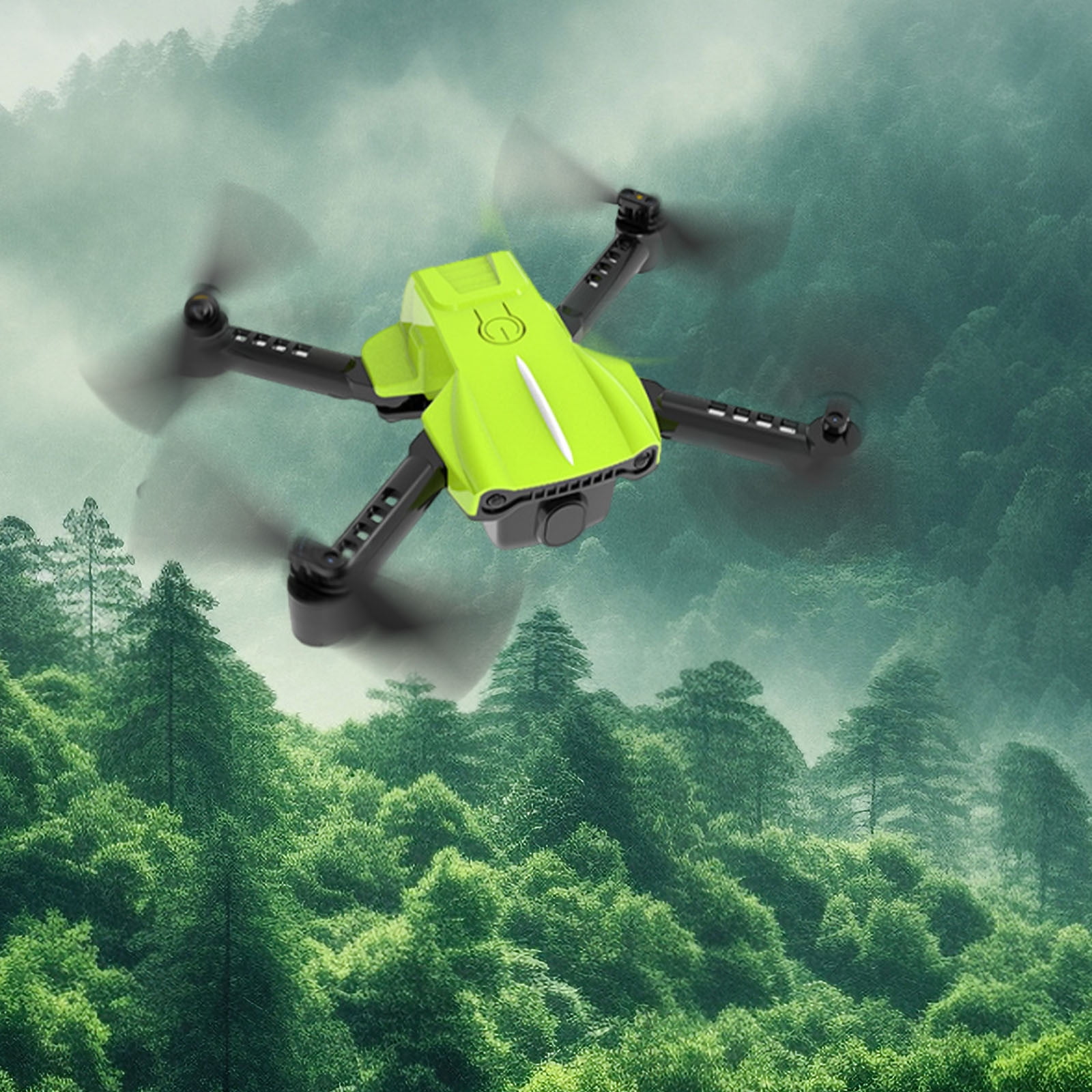 Green Collapsible Drone for Kids Adults,Portable Pocket Mini Quadcopter ...