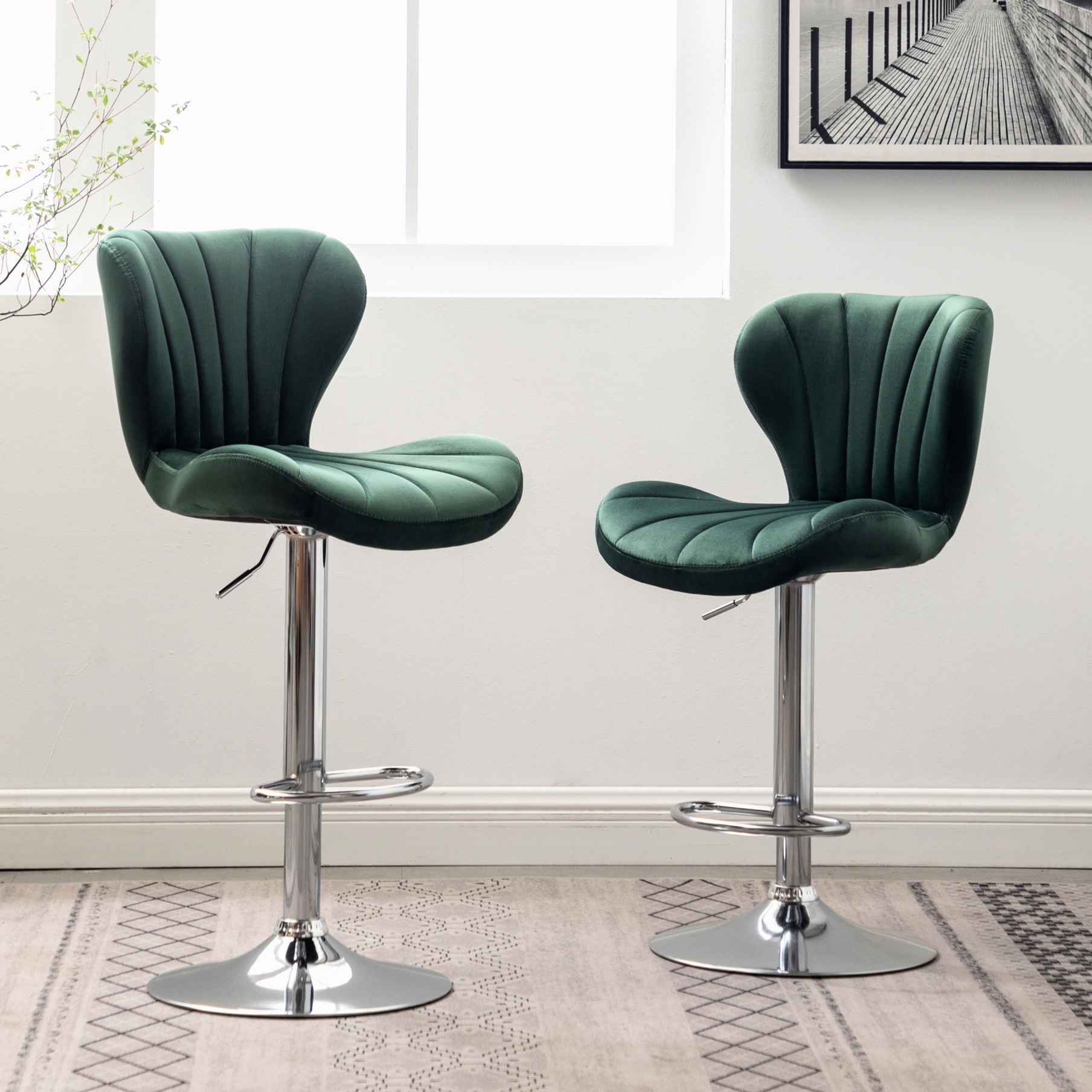 Green - Colored - 360 Swivel and Gas - Lift Adaptable - Rooftop Bar ...