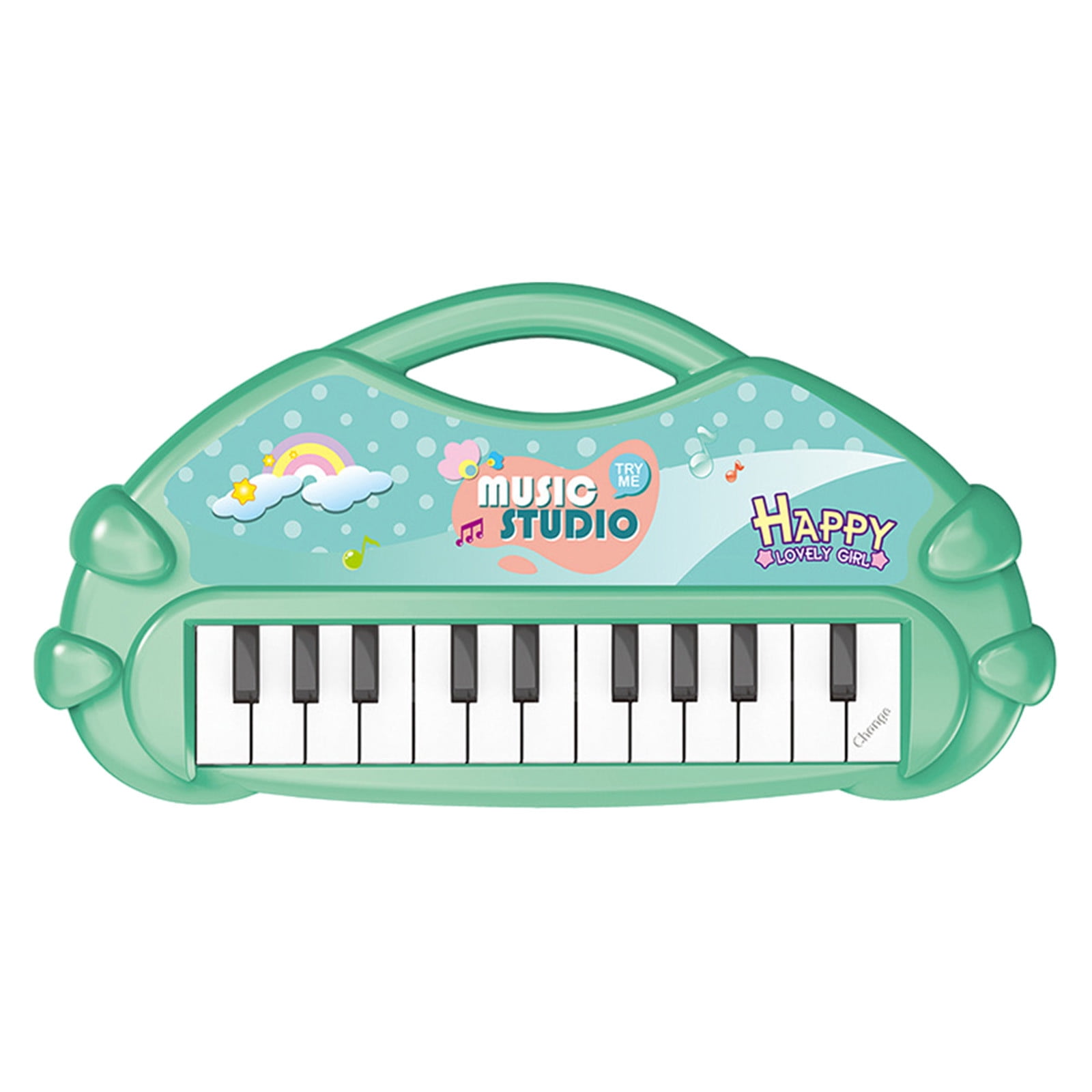 Green Compact Organ Instrument Toy Portable Design, Musical Learning ...