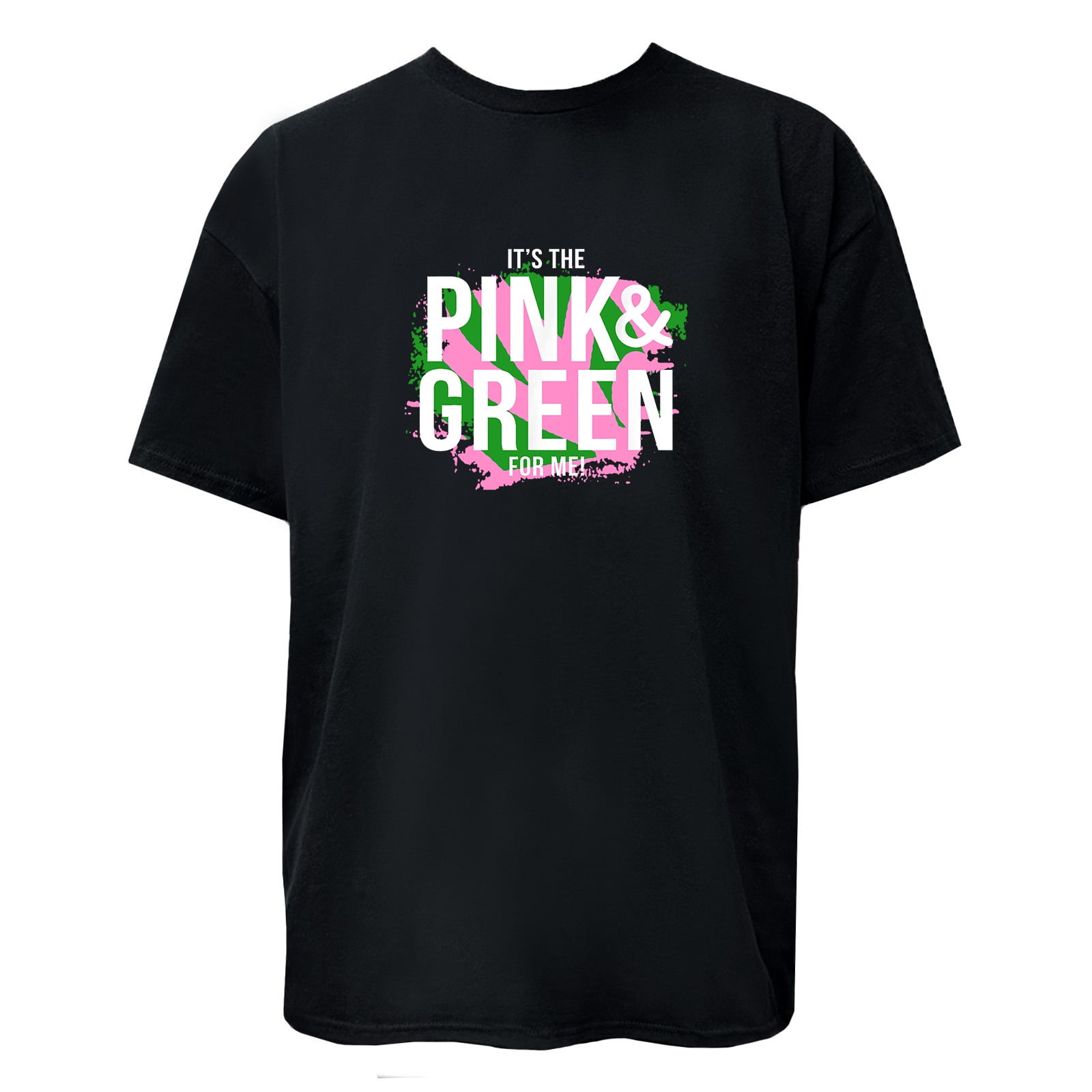 Green Contrast Graphic Shirt – Bold Trendy Color Block Style Tee ...