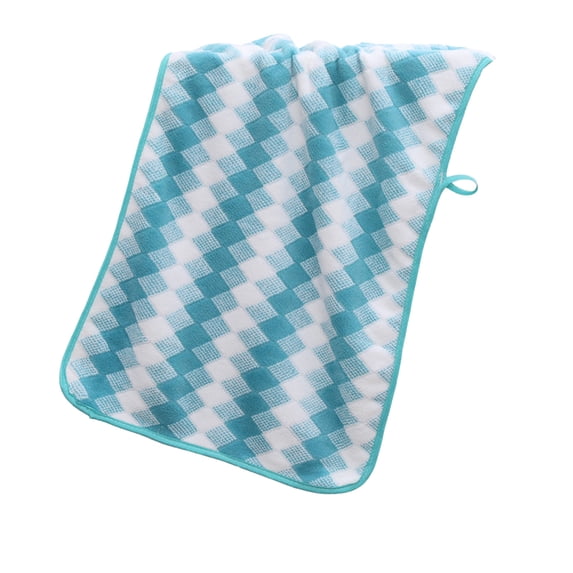 Green Coral Fleece Face Towel Thickened Soft Hand Towel For Bathroom ...