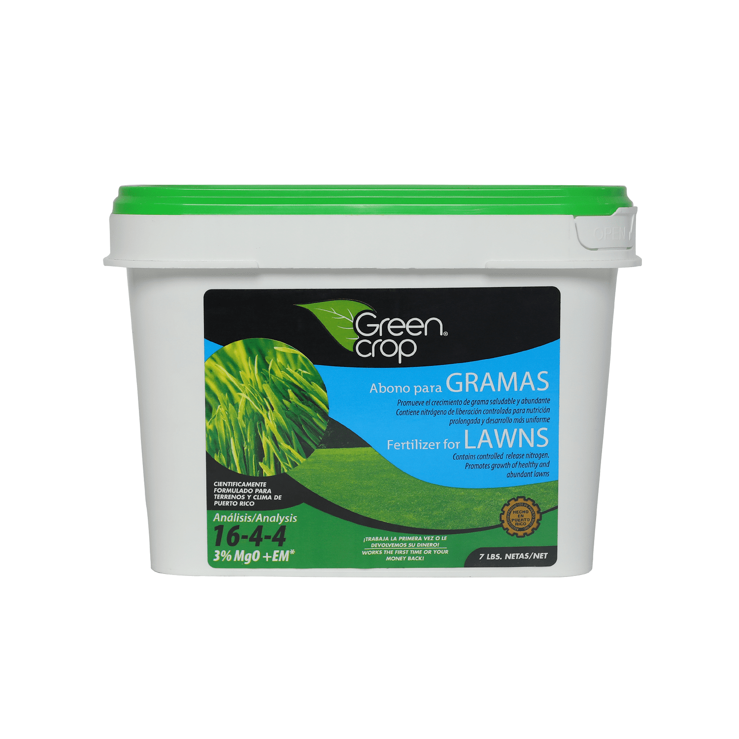 "Green Corp" Fertilizers for Lawns 16-4-4 3 percent Mgo EM 7 lb, Made ...
