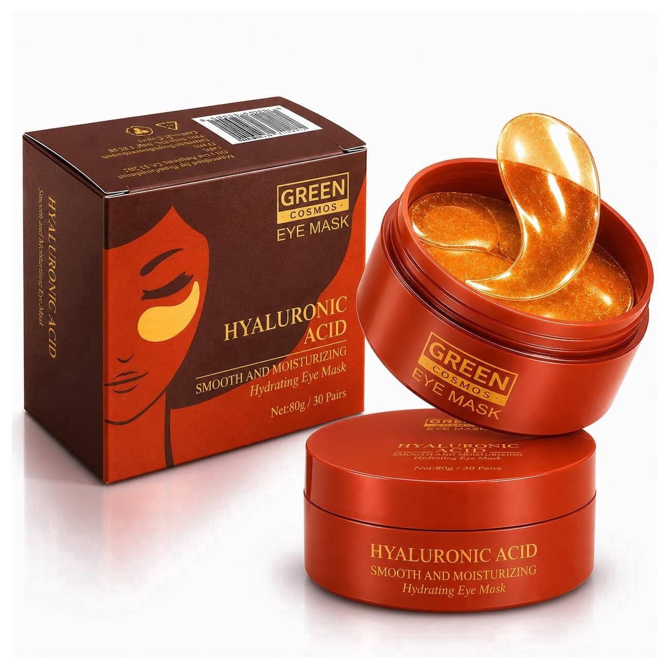 Green Cosmos Hyaluronic Acid Eye Gel Patches Under Eye Mask Treatment ...