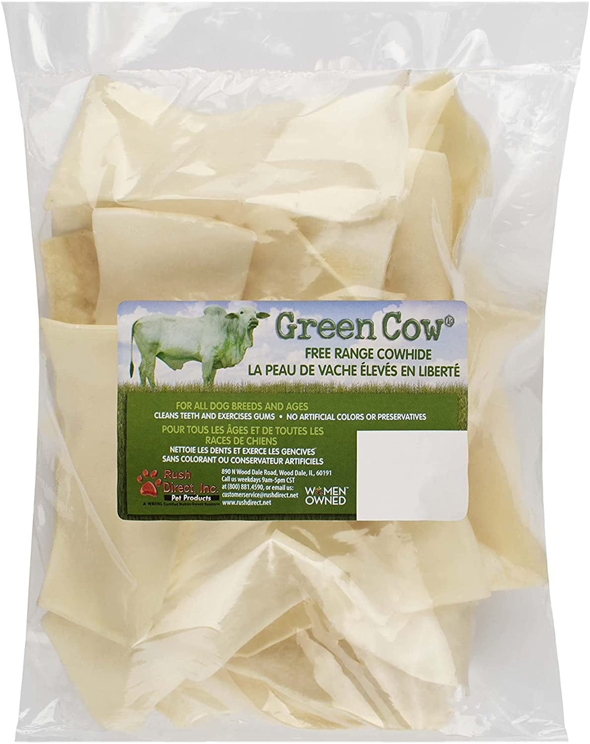 Green Cow Rawhide Chips - (1 Lb pack) - Walmart.com