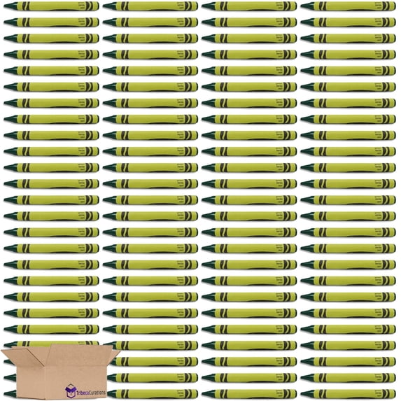 Green Crayon Bulk Value Pack | 100 Count - Walmart.com