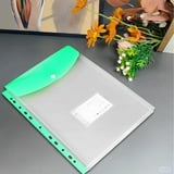 Green Creative 11 Hole Loose Leaf File Bag, Vertical Data Organizer, By ...