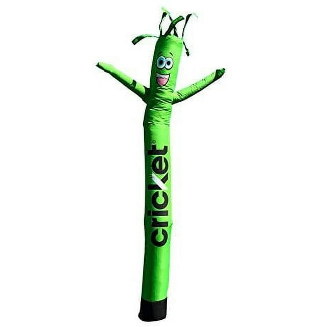 Green Cricket Wireless Advertising 8 Foot Tall Inflatable Tube Man Air ...