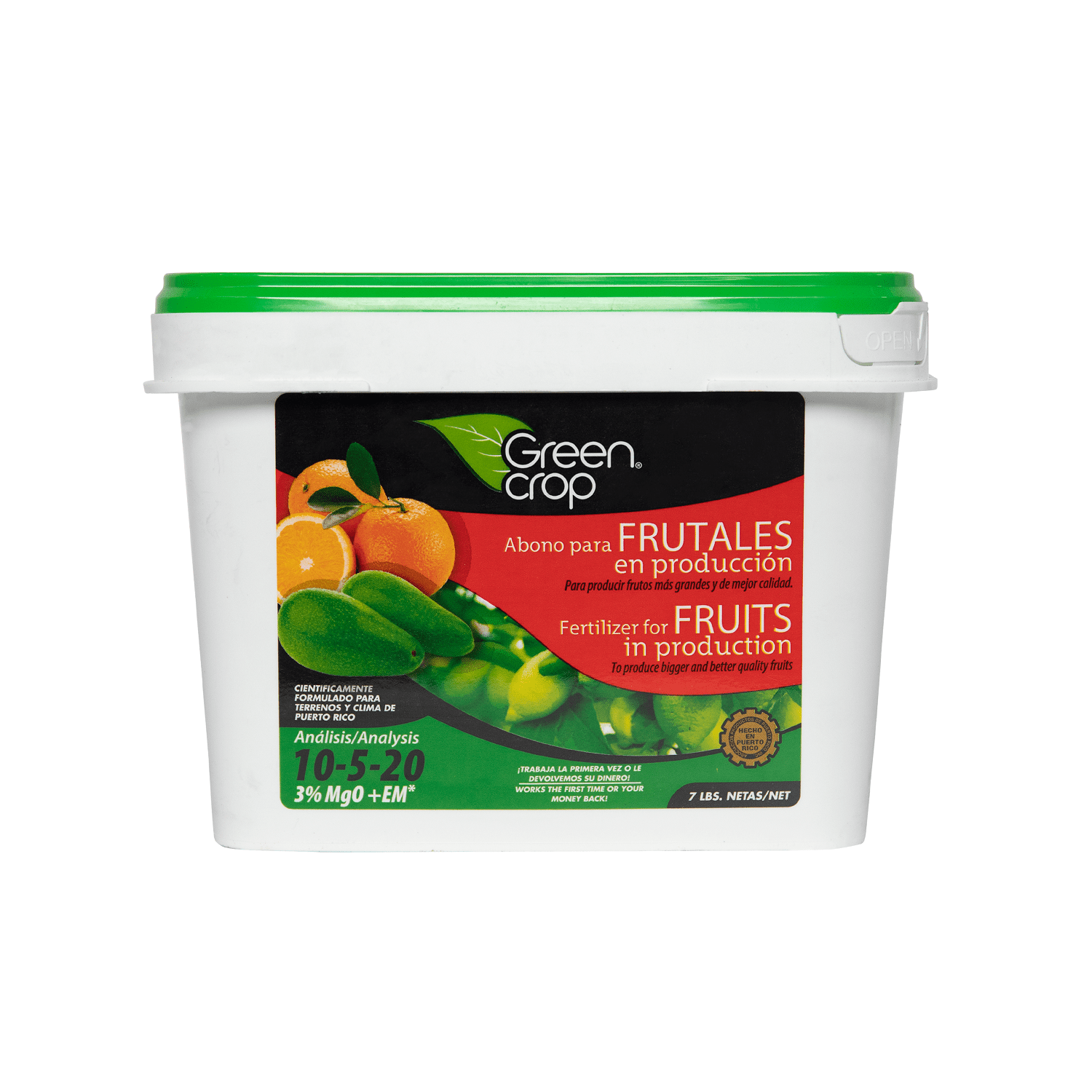 Green Crop Fertilizer 10-5-20 3 percent Mgo. ME Fruit and Vegetables 7 ...