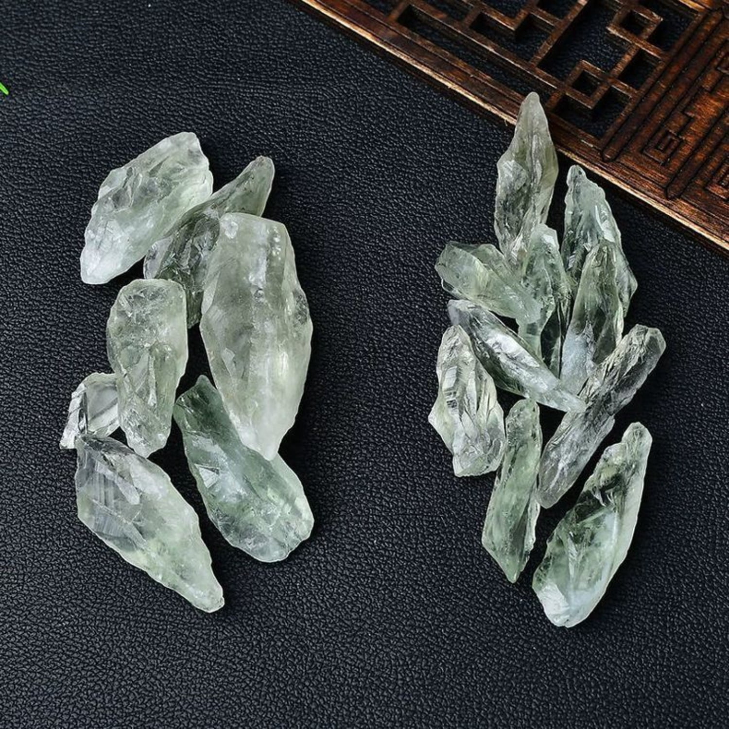 Green Crystal Rough Stone Ornament Scepter Shape Ore Specimen Natural ...