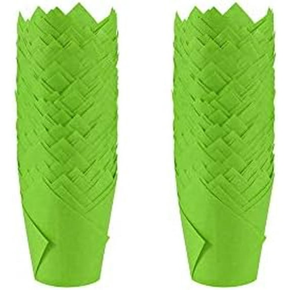 Green Cupcake Liners 100Count Baking Cups Standard Tulip Paper ...