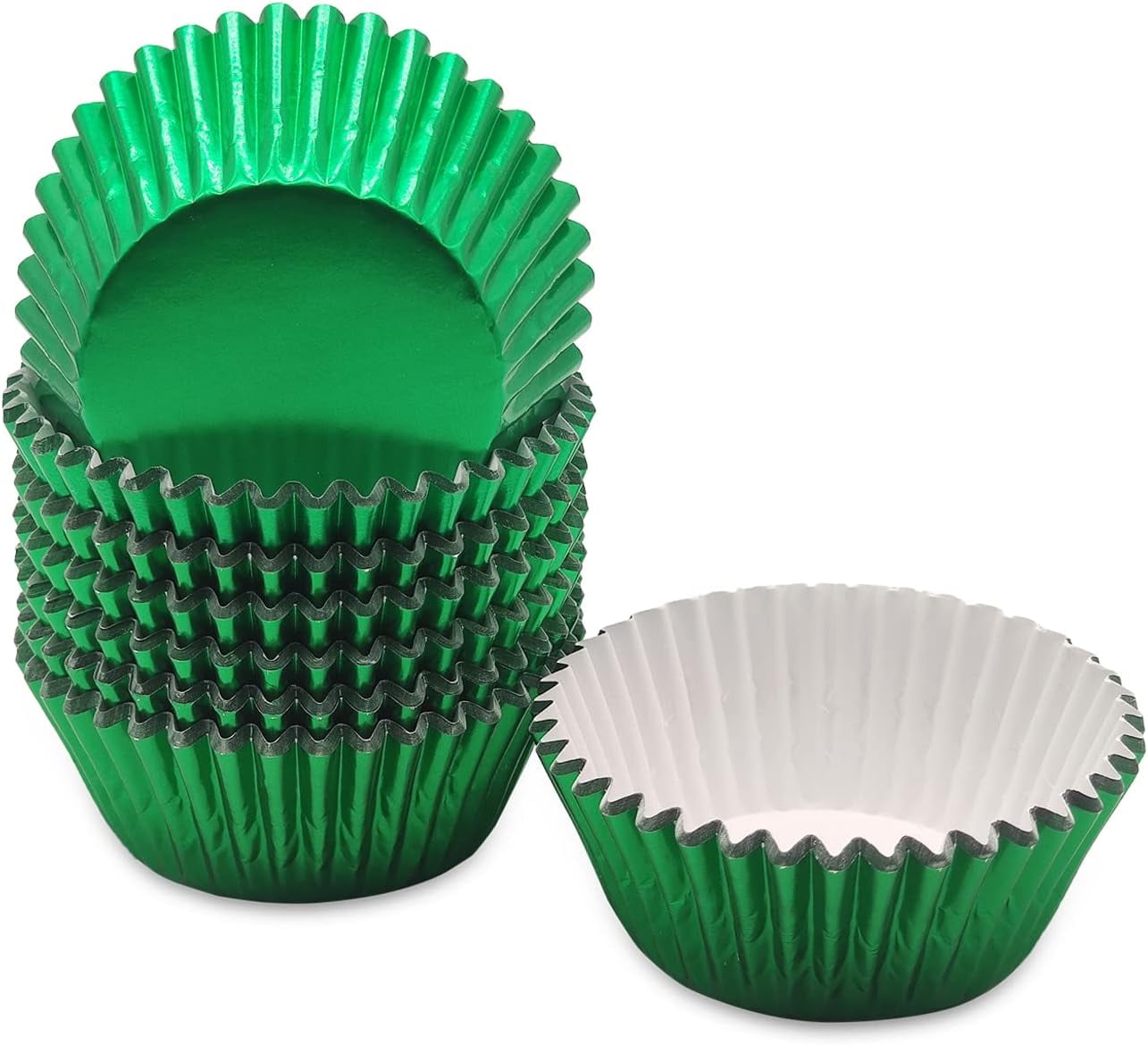 Green Cupcake Liners 150-count, Standard Wrappers Muffin Baking Cups ...