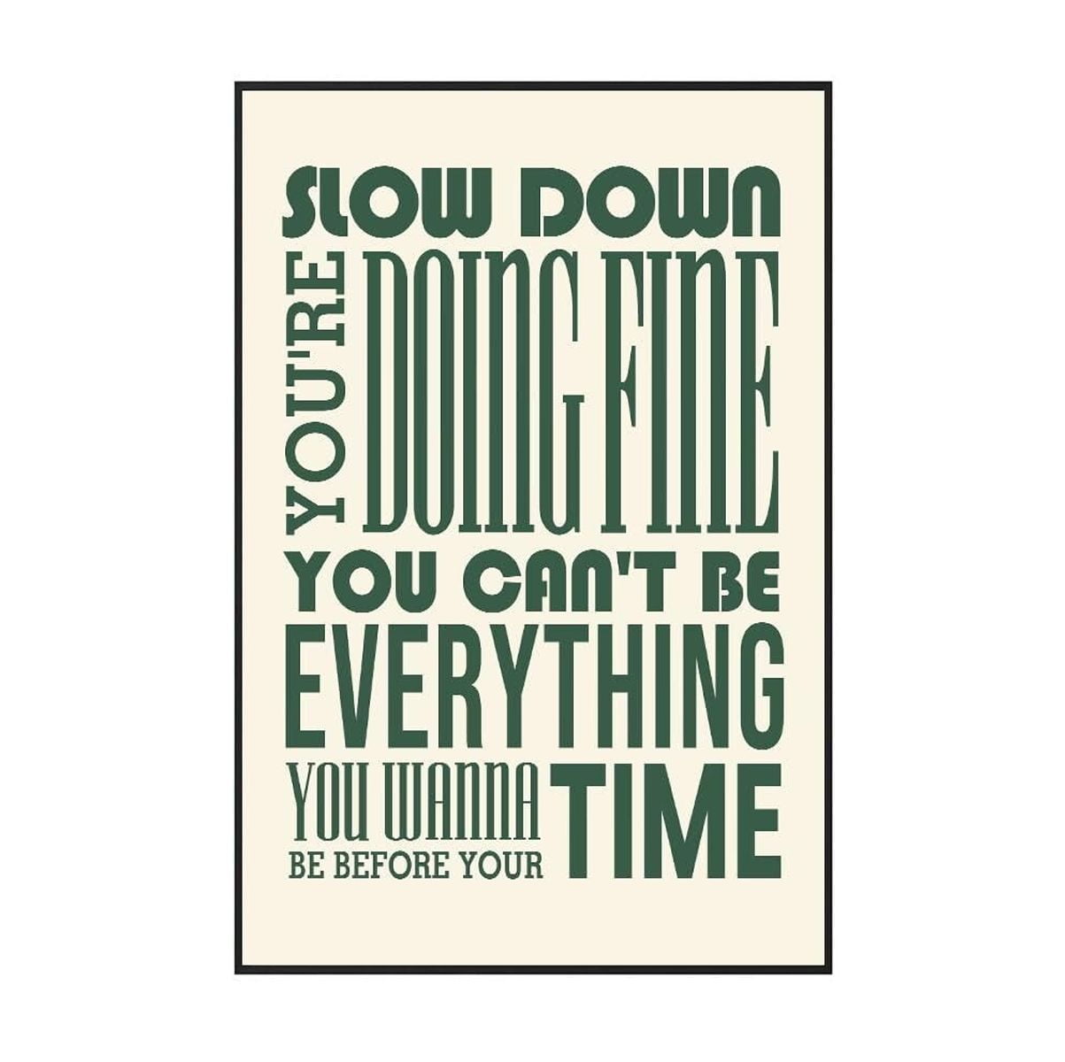 Green Daily Reminder Positive Affirmations Wall Decor Posters for Room ...