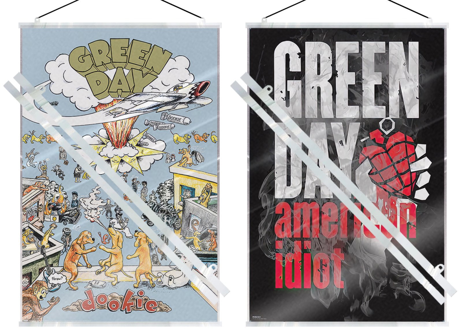 Green Day - 2 Piece Music Poster Set (Dookie & American Idiot (Version ...
