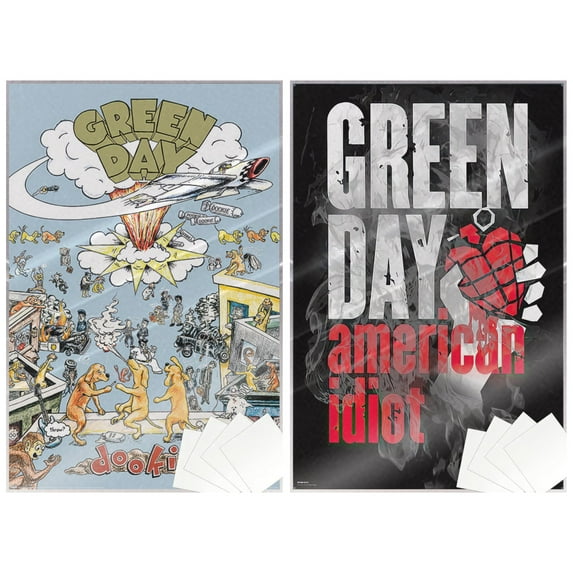 Green Day - 2 Piece Music Poster Set (Dookie & American Idiot (Version ...