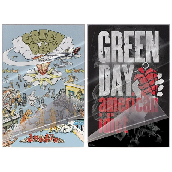 Green Day - 2 Piece Music Poster Set (Dookie & American Idiot (Version ...