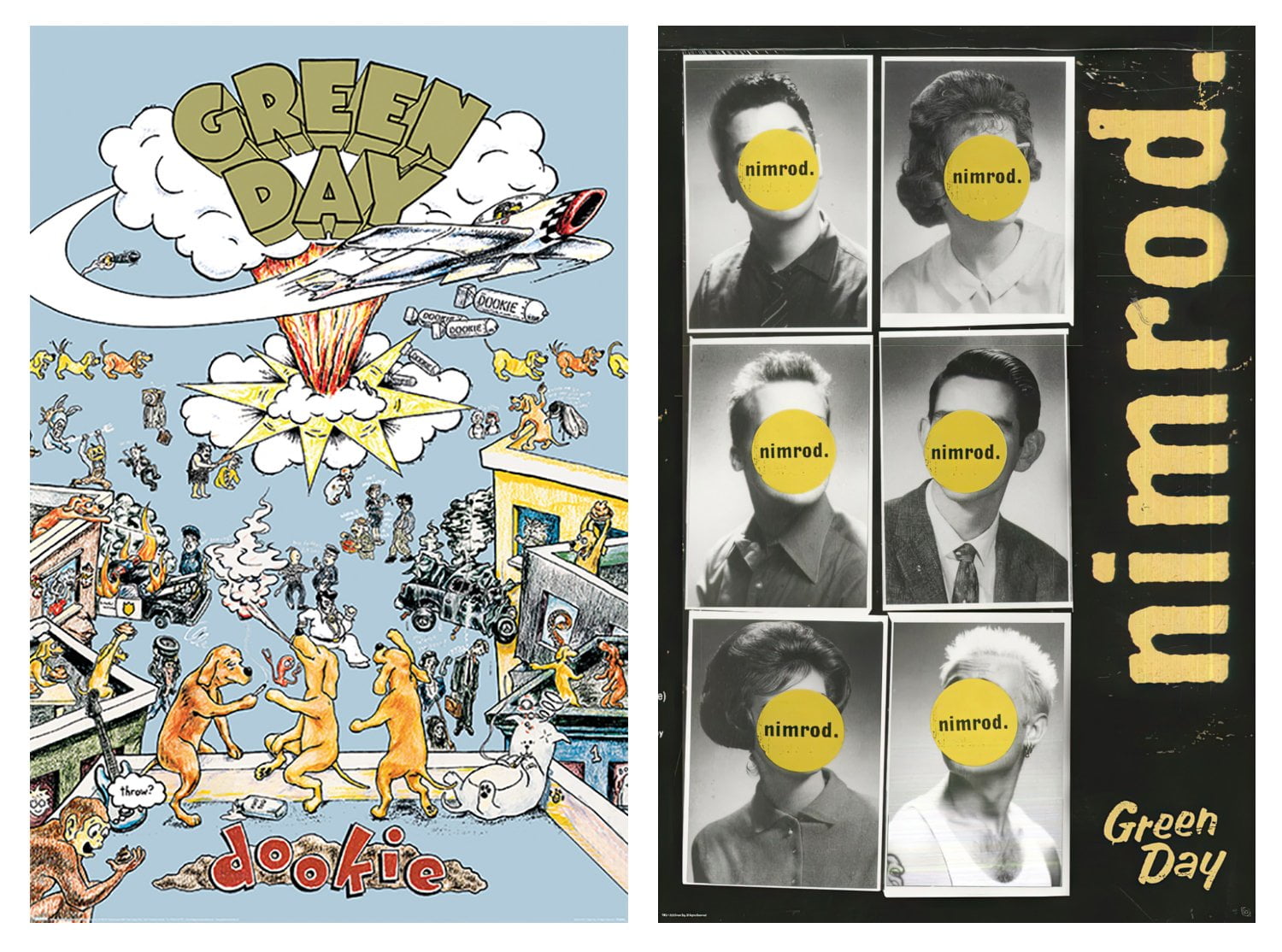Green Day - 2 Piece Music Poster Set (Dookie & Nimrod - Album Covers ...