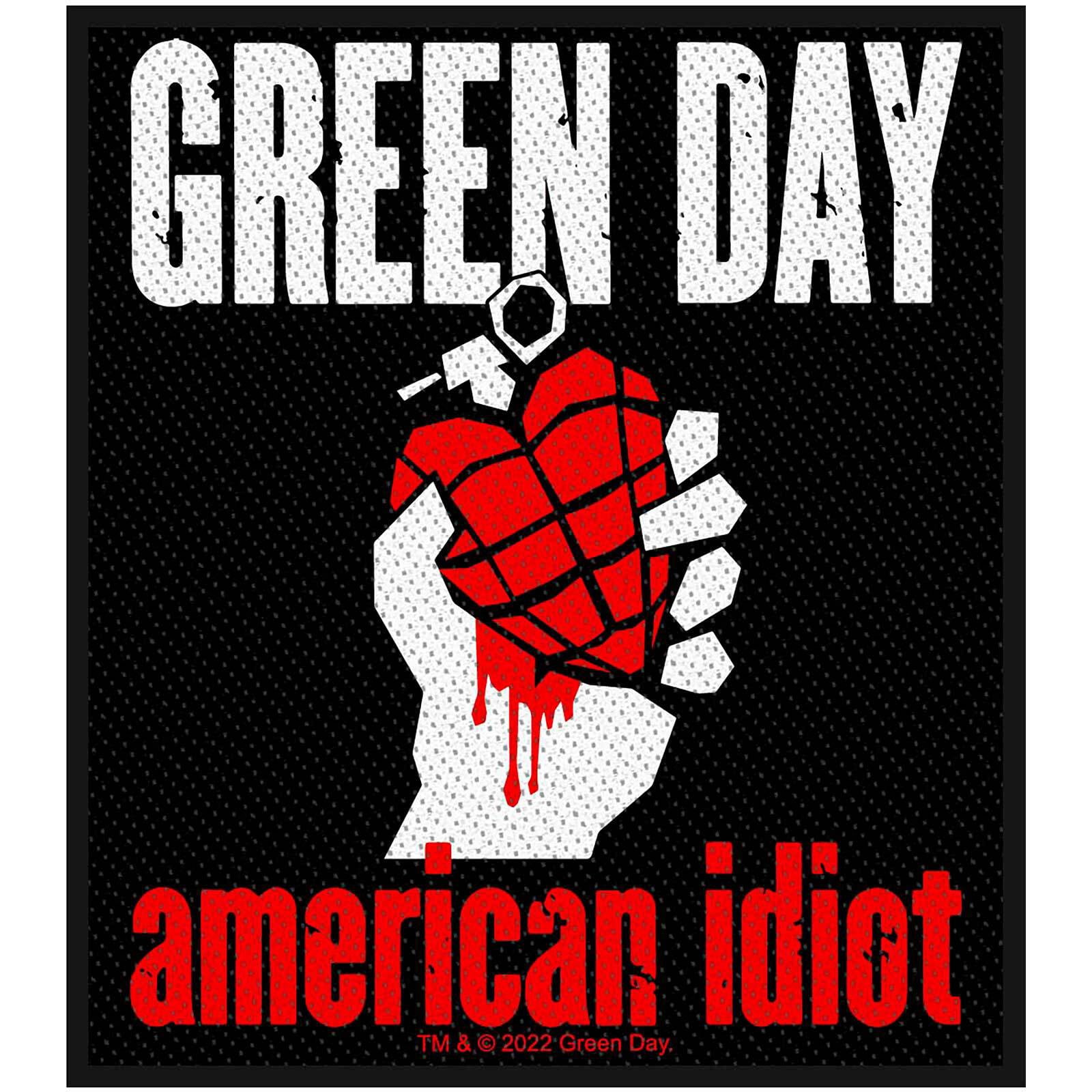 Green Day American Idiot Patch Woven Sew On Applique - Walmart.com