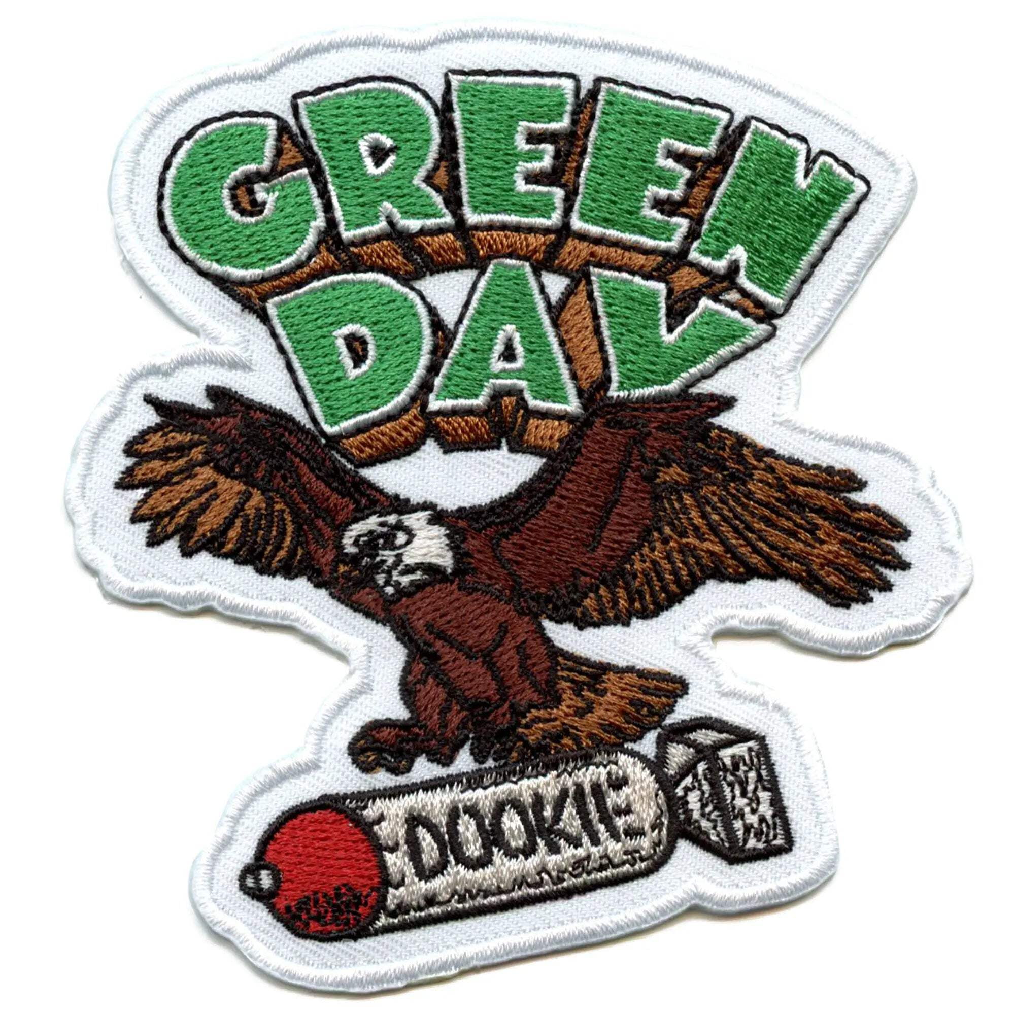 Green Day Band Patch Dookie Eagle Logo Embroidered Iron On - Walmart.com