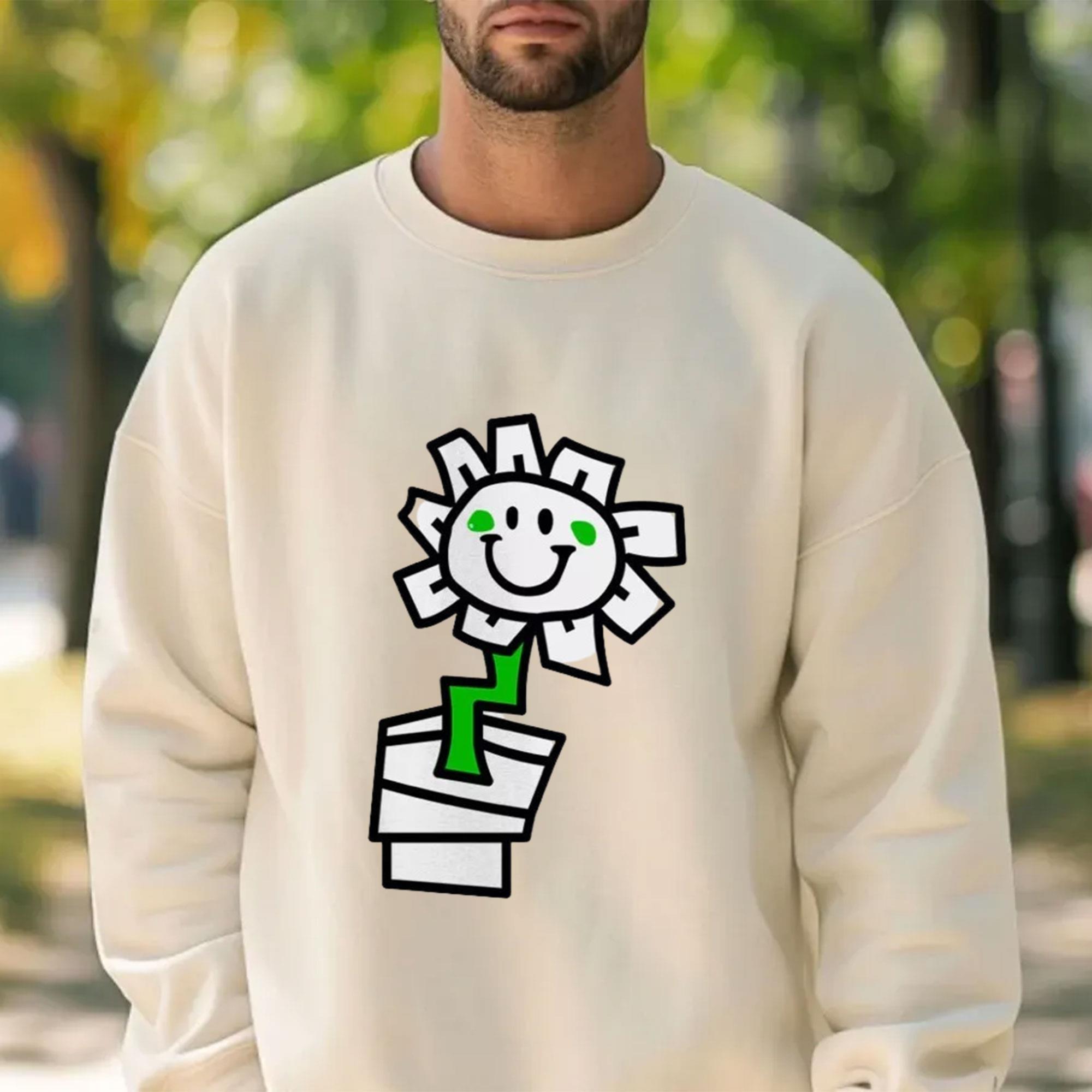 Green Day Kerplunk Flower Men s White sweat shirt New - Walmart.com