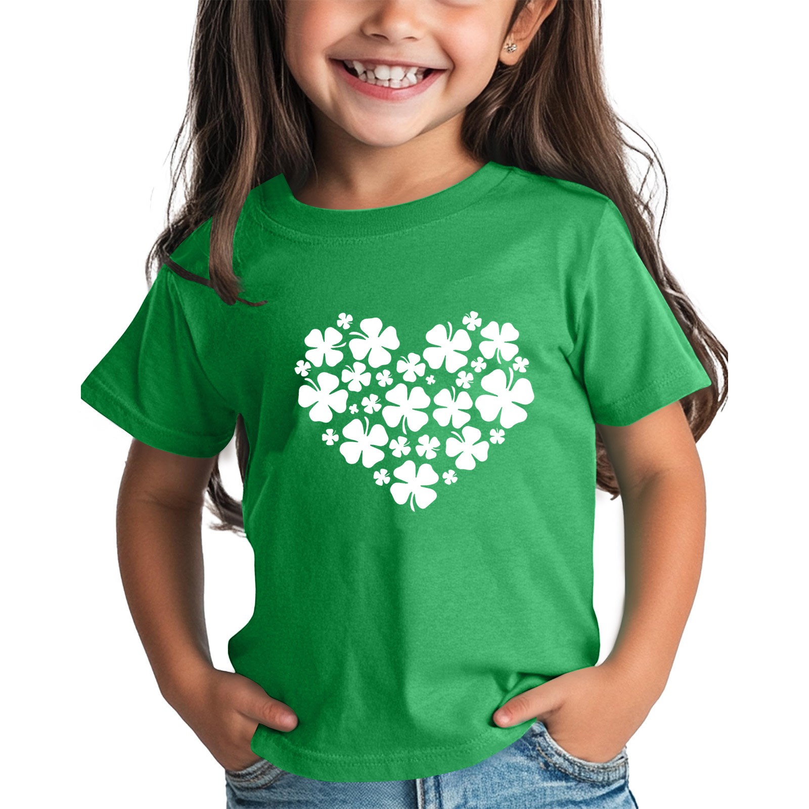 Green Day Tops - Leprechaun St.Patricks Day Shirt Kids T-Shirt Boys Girls Solid Color Short ...