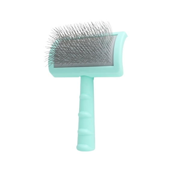 Green Deshedding Comb For Cats Dogs Long Pin Hair Brush For Removing ...
