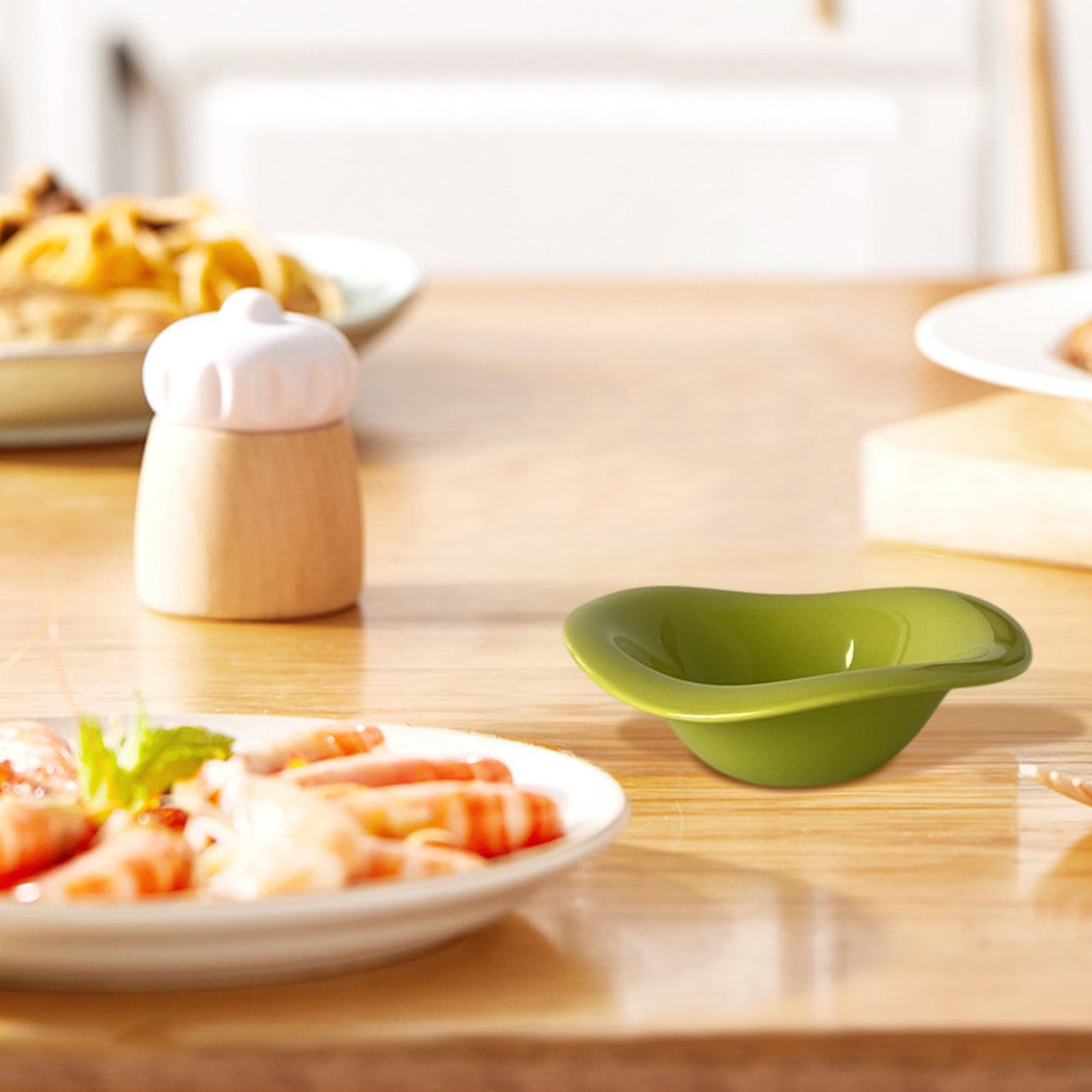 Green Dessert Bowl Ceramic Cream Style For Afternoon Tea Fruit Salad ...