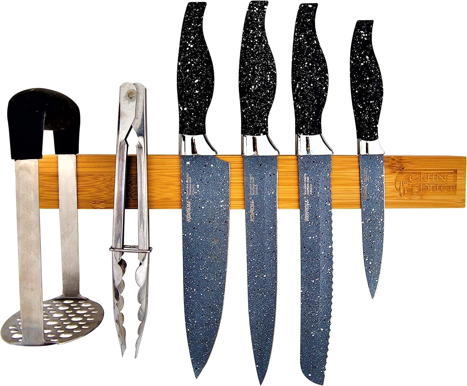 Green Direct Magnetic Knife Holder For Wall, 16 Inch Wood Knife Strip ...