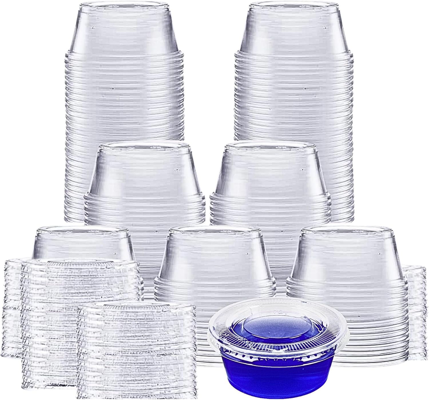 Green Direct 3.25 oz. Disposable Small Plastic Containers with Lids ...