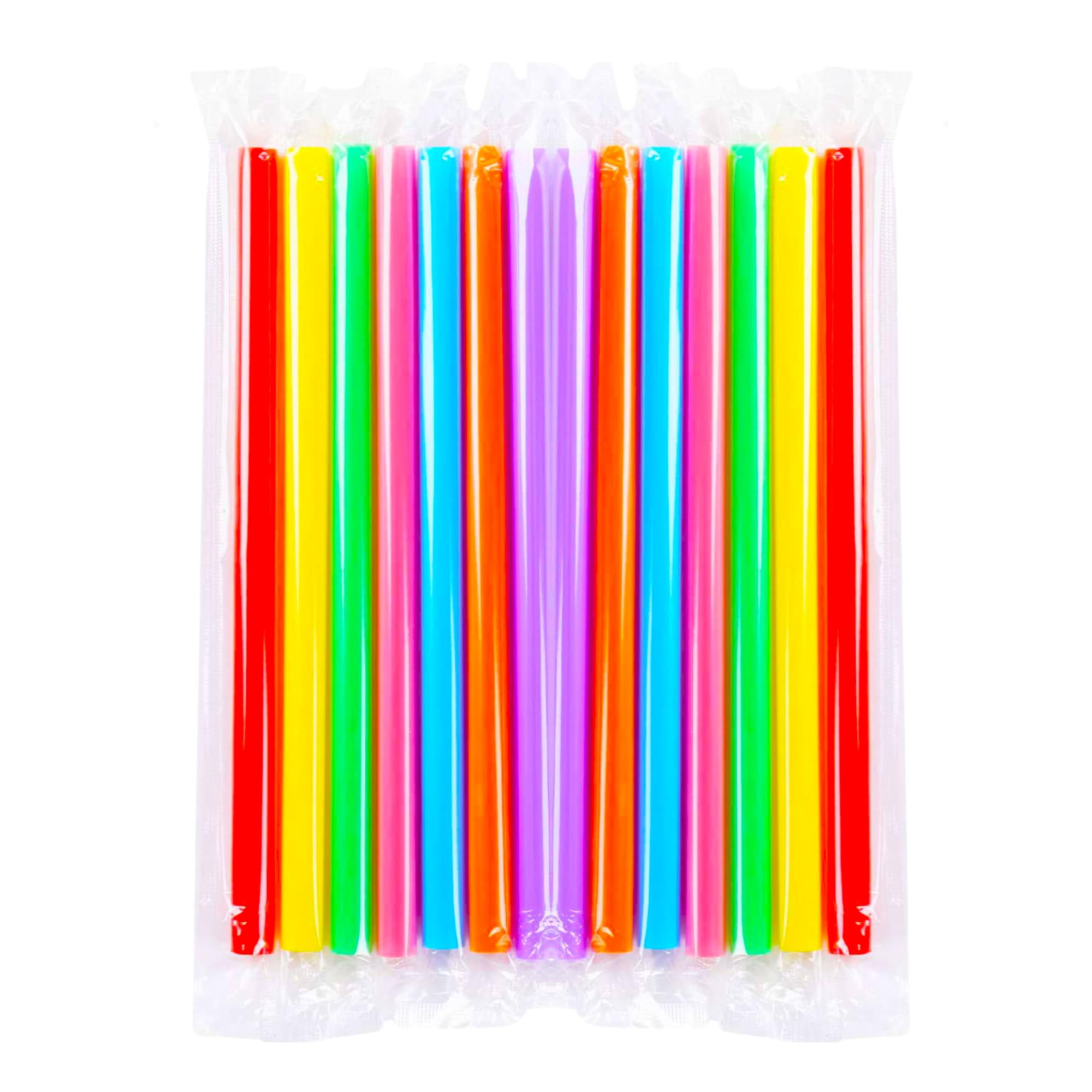 Green Direct Boba Straws Individually Wrapped, Plastic Straws ...