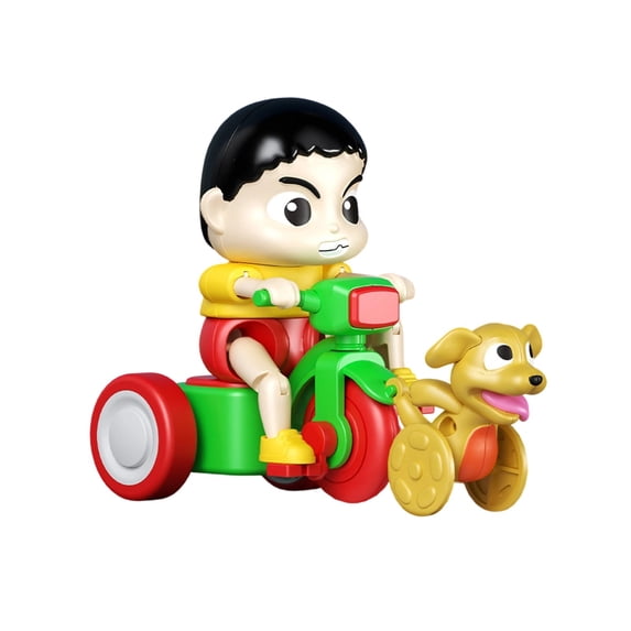 Green Dog Walking Pull Back Tricycle Toy Mobile Crawling Play For ...
