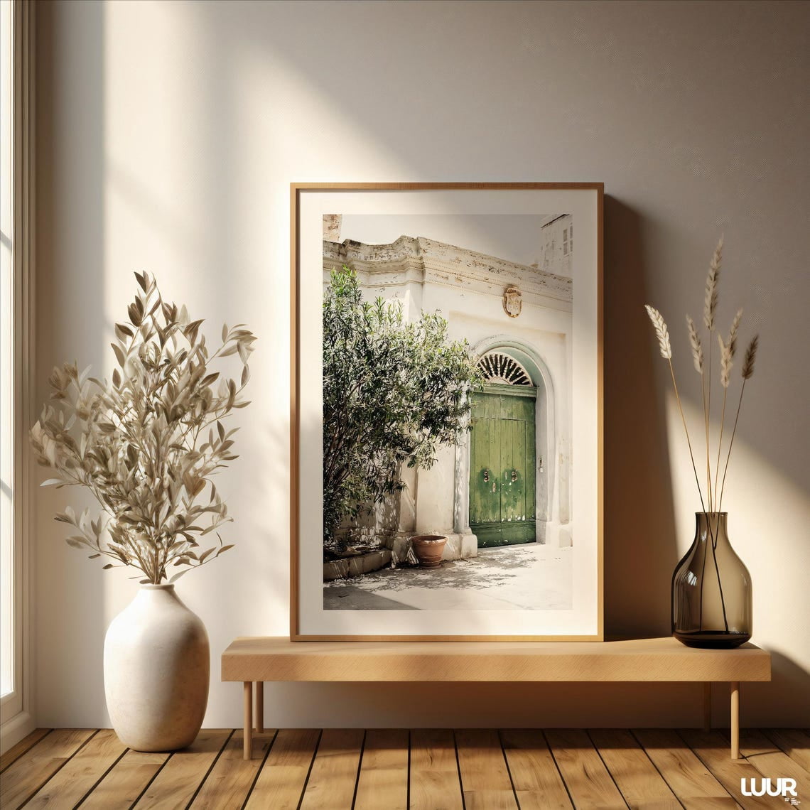Green Door Malta Bohemian Landscape Wall Art, Unframed Paper Print Size ...