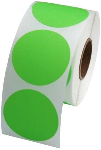 Green Dot Stickers for Inventory/Stickers - 1.5 Inch Round Labels 500 ...