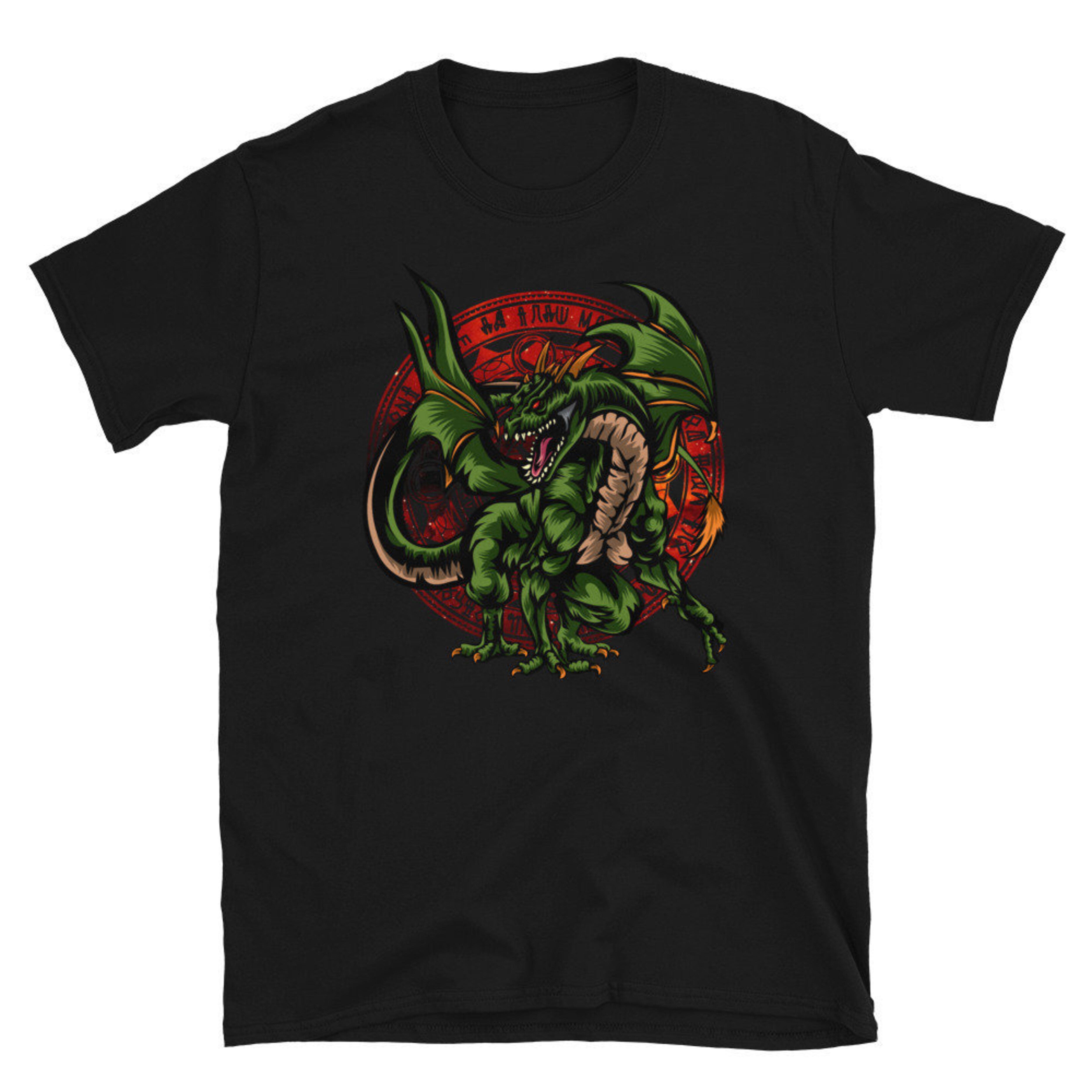 Green Dragon Fantasy Monster Dungeons Adventure D20 RPG Tabletop Roleplaying Gamer Unisex T ...