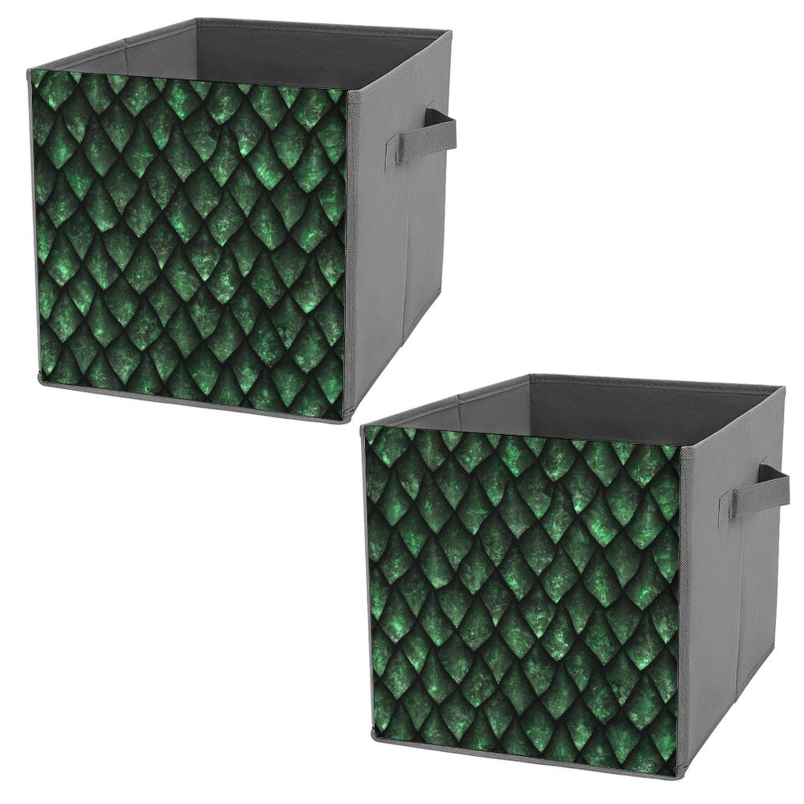 Green Dragon ScalesStorage Box With Easy Carry Handle, Collapsible ...
