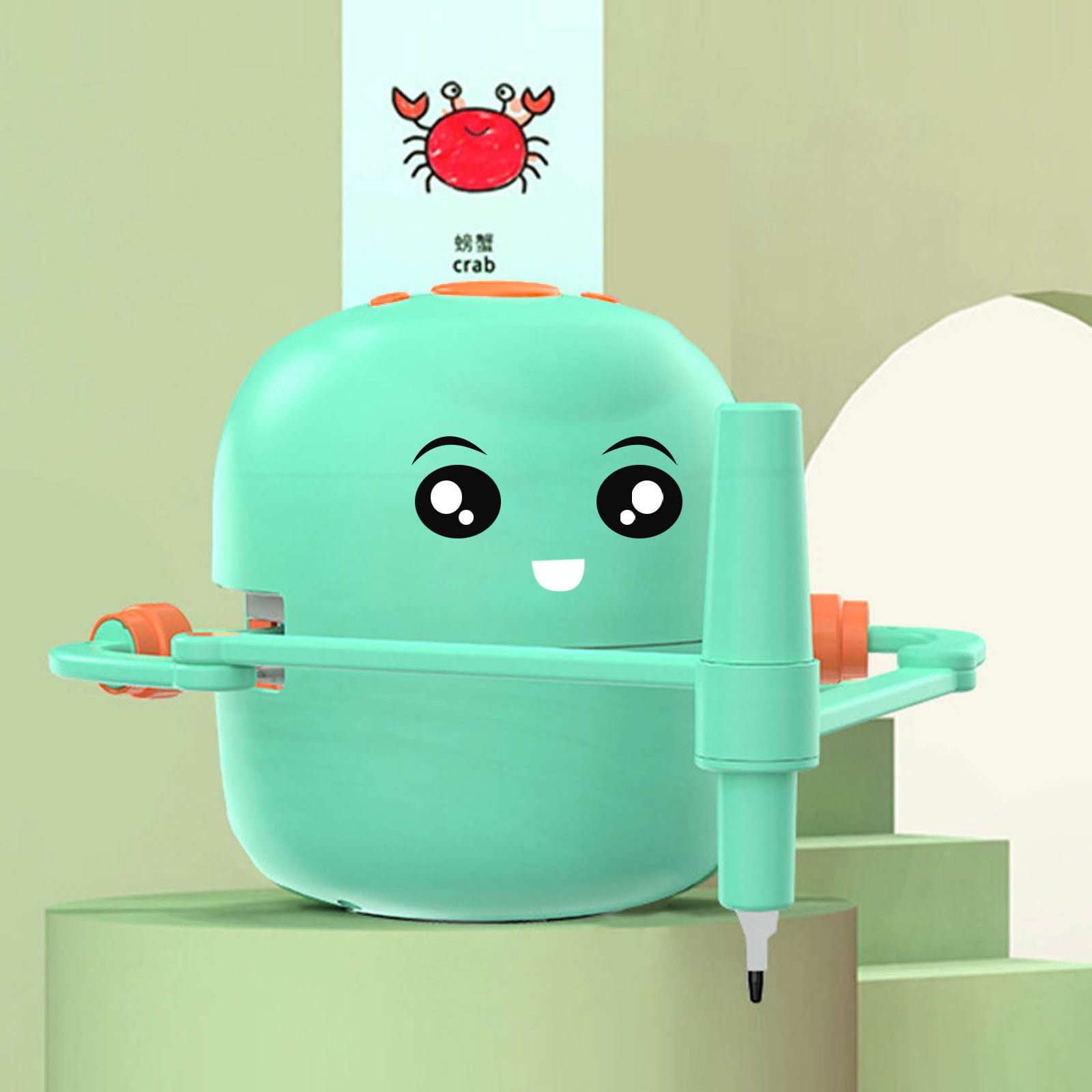 Green Drawing Robot Toy For Kids Interactive Educational Learning Toy ...