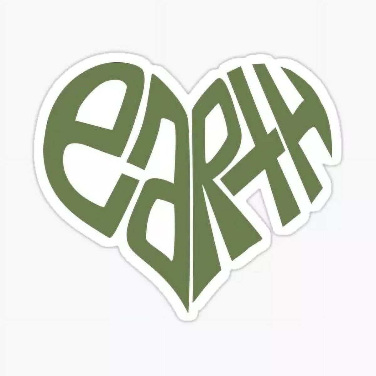 Green Earth Day Environment Friendly Globe Planet Sticker For Decor ...