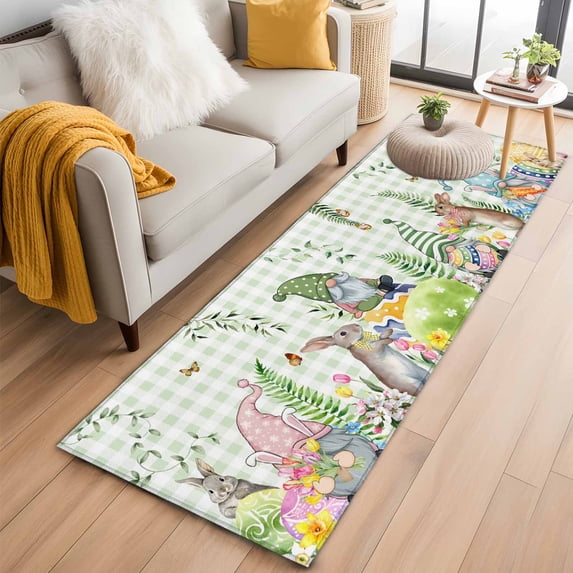Green Easter Kitchen Runner Rug 2x6 Washable Runners for Hallway Non ...