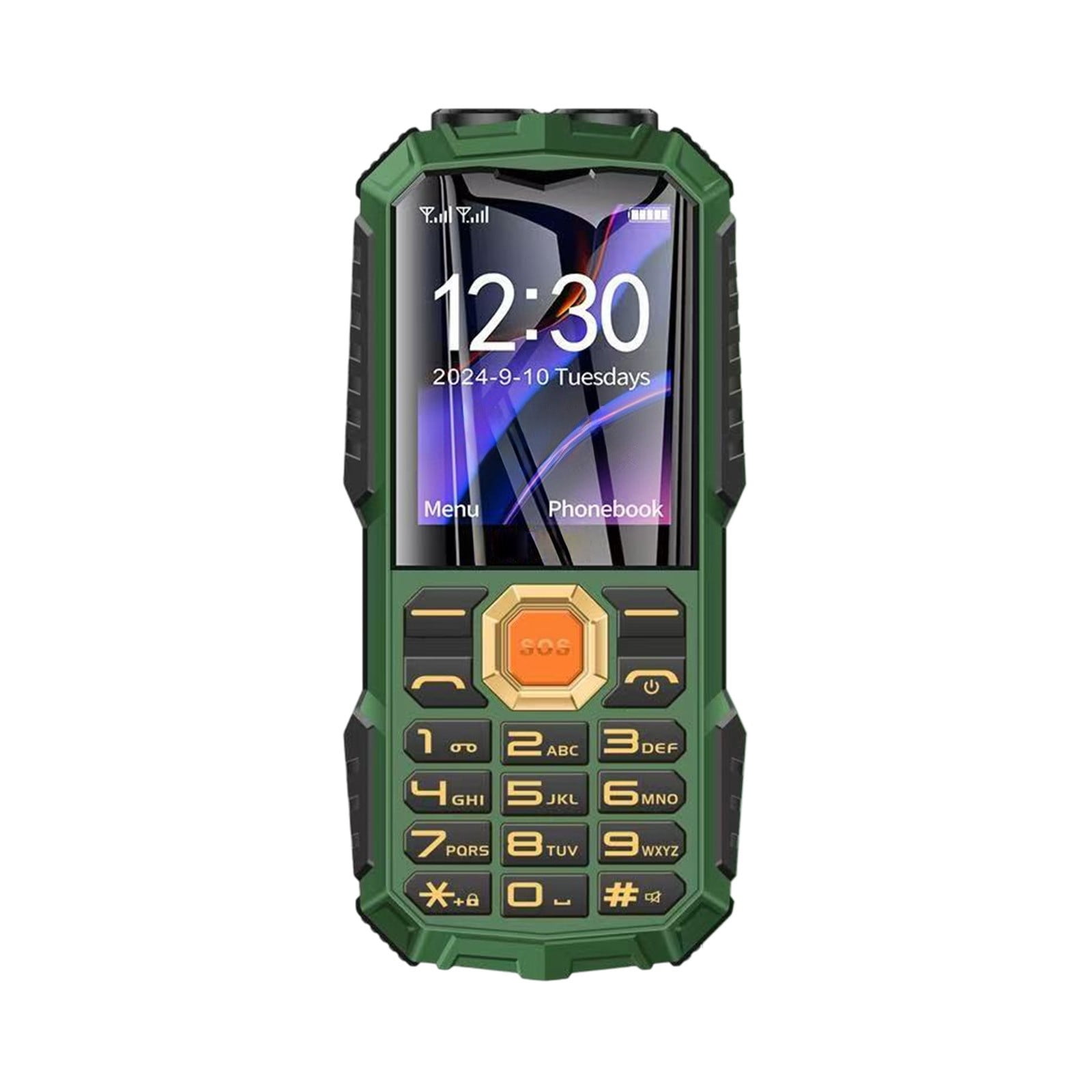 Green Easy Use Mobile Phone With Long Standby And Clear Display For ...