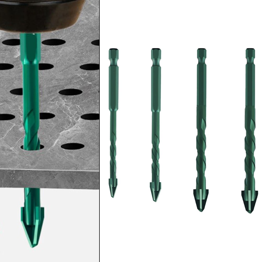 Green Eccentric Drill Bit Concrete Drill Bit Set For Tile Brick Plastic ...