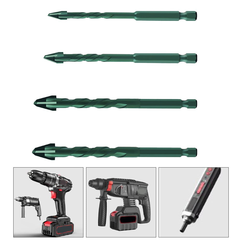 Green Eccentric Drill Bit Concrete Drill Bit Set For Tile Brick Plastic ...