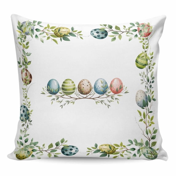 Green Eggs Easter Pillow Covers 24x24 Inch Decorative Throw Pillow ...
