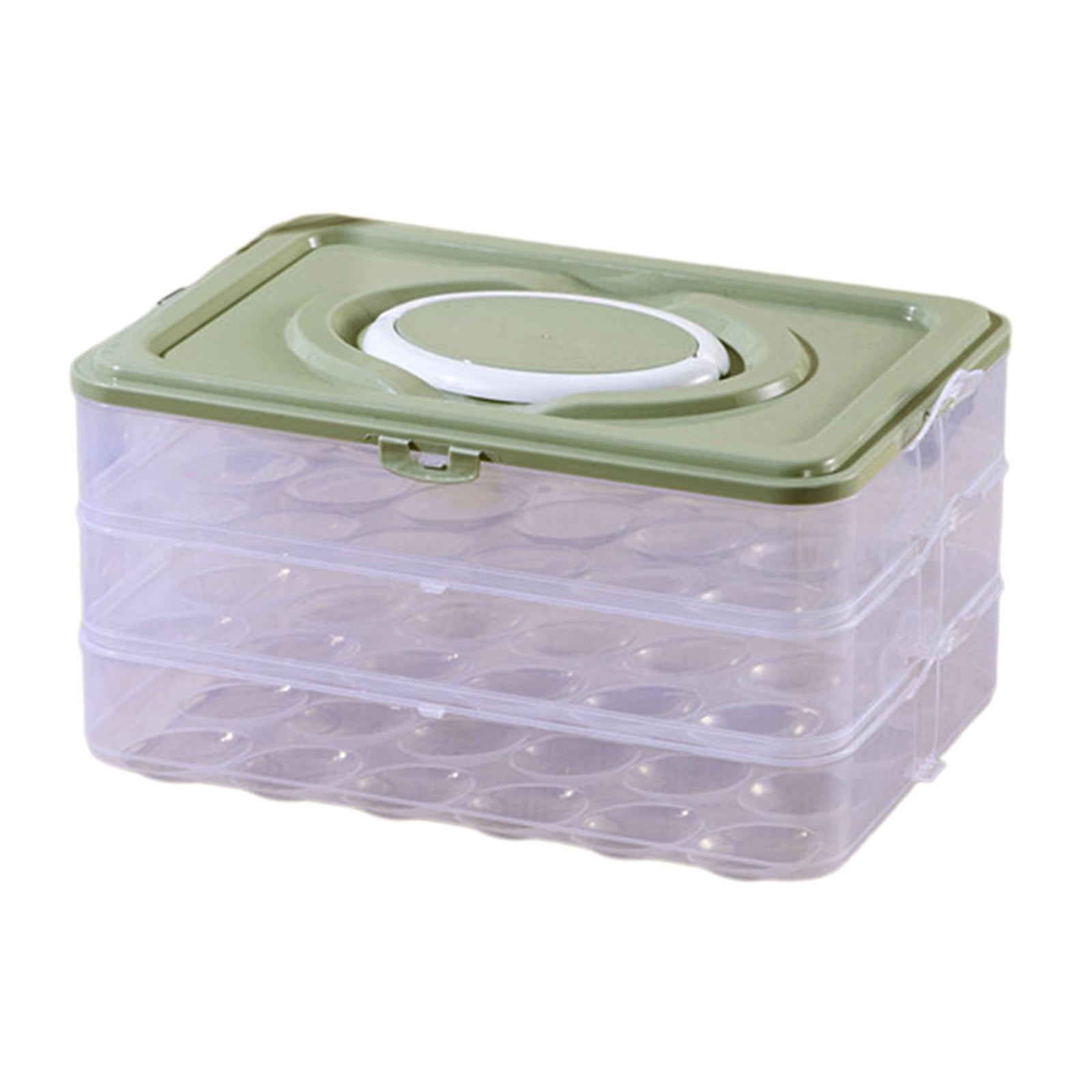 Green Eggs Holder Green Eggs Holder 3-Layer 72 Capacity Refrigerator ...