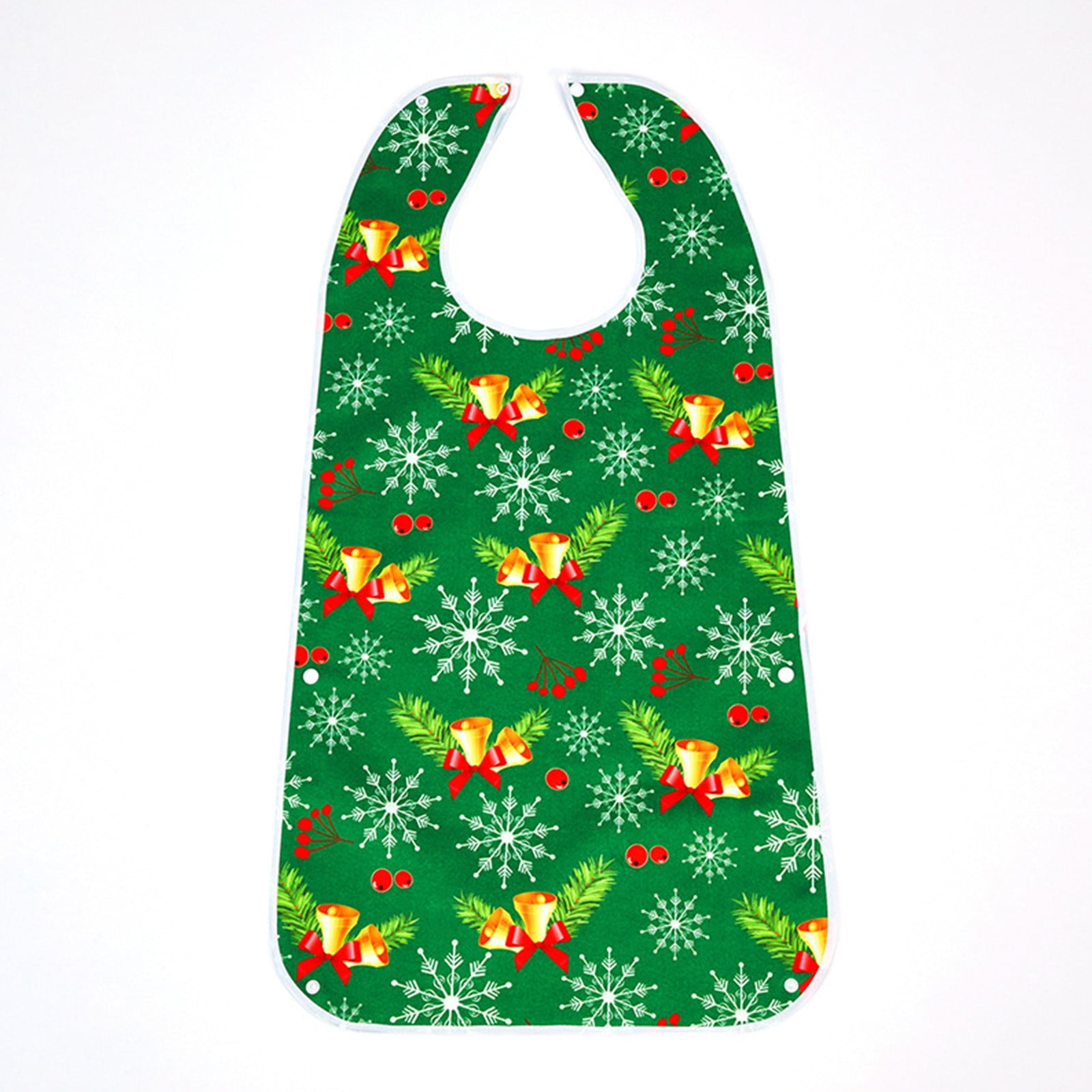 Green Elderly Adult Dining Bib With Waterproof Material, Detachable ...