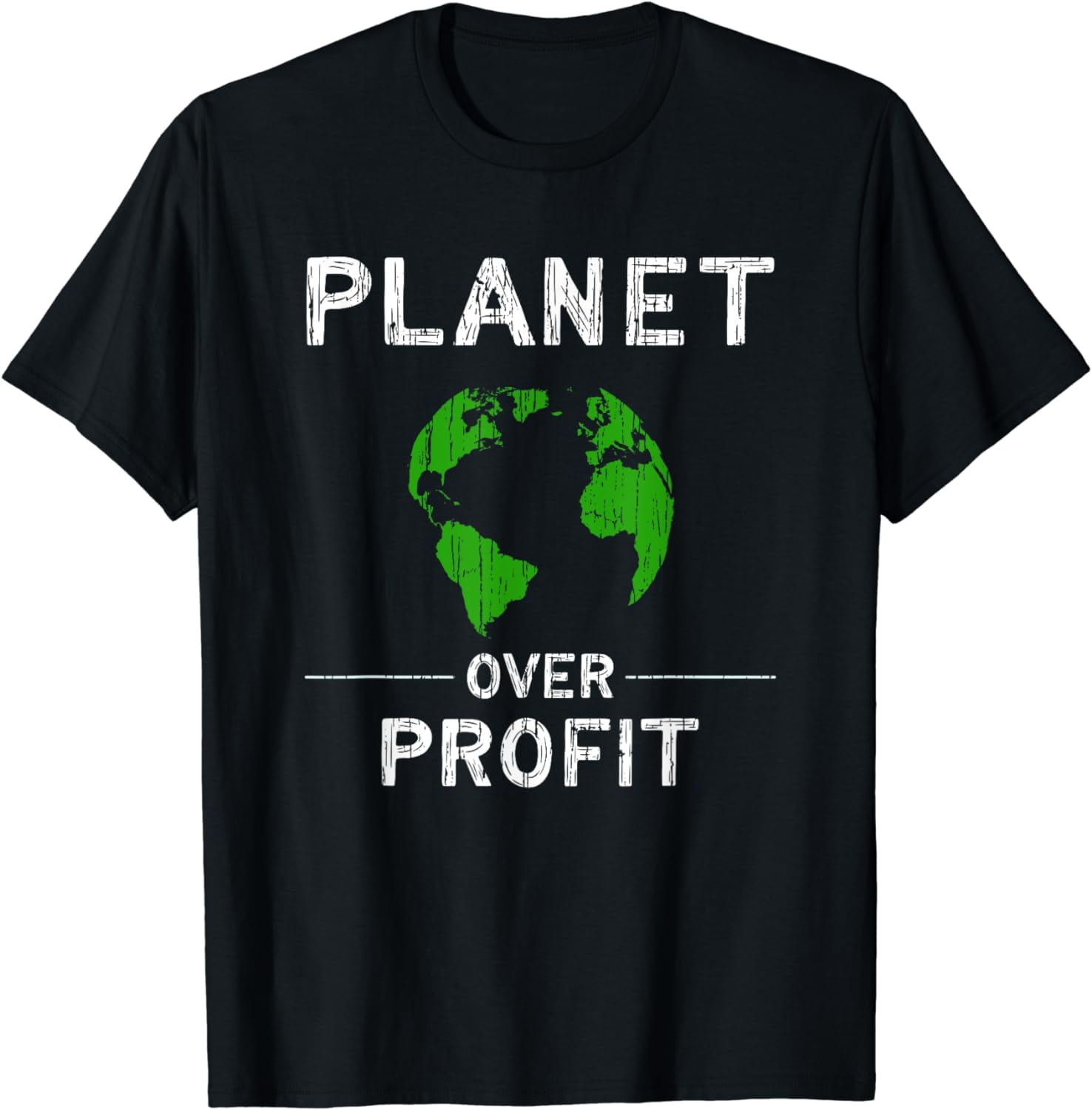 Green Environmental Art and Ecology Planet Awareness T-Shirt - Walmart.com
