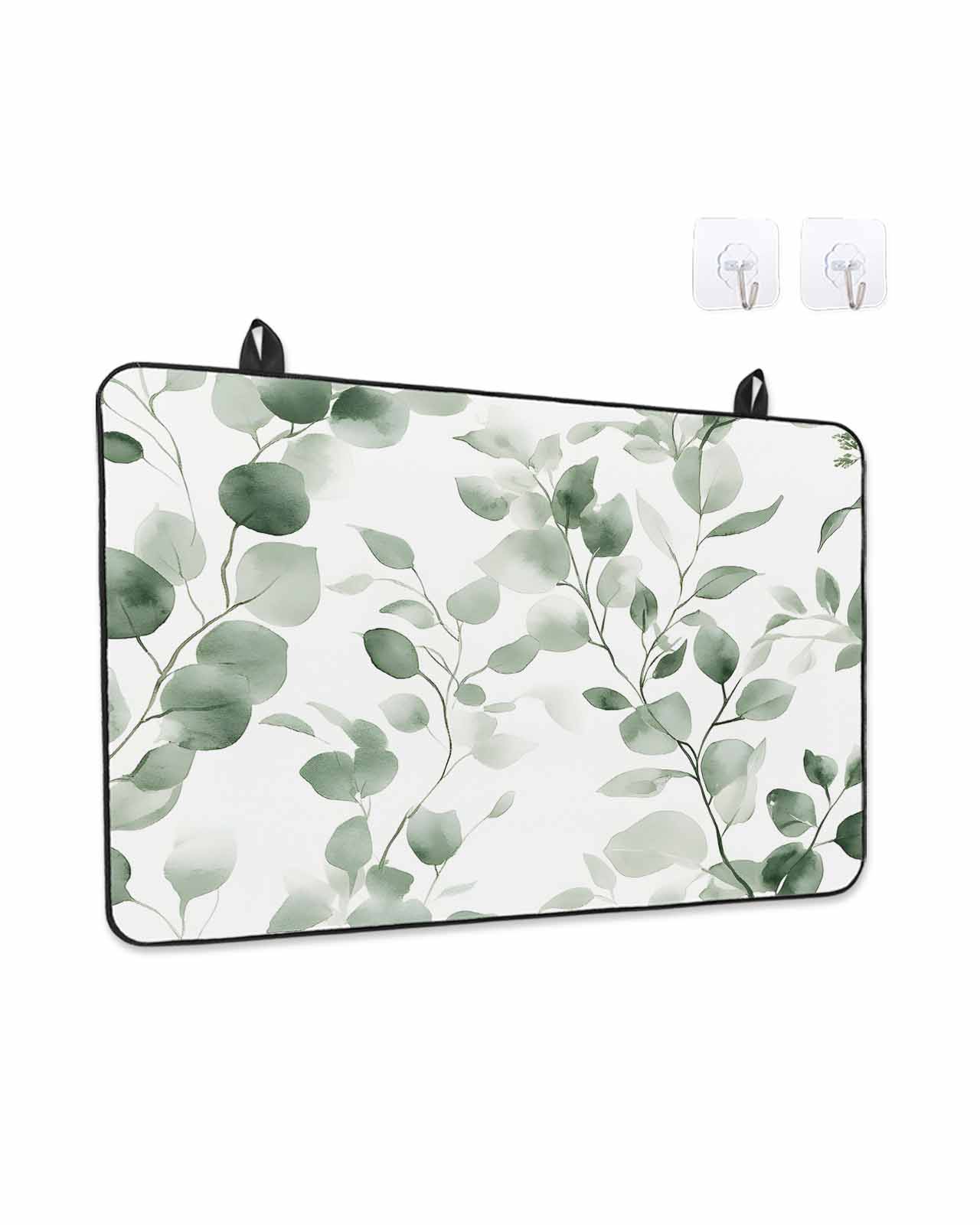 Green Eucalyptus Leaf Stove Top Covers for Electric Stove, 28'x20 ...